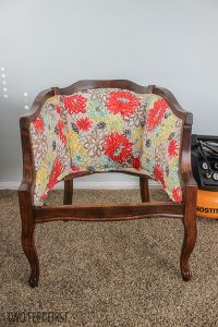 How to reupholster a barrel chair: DIY tutorial