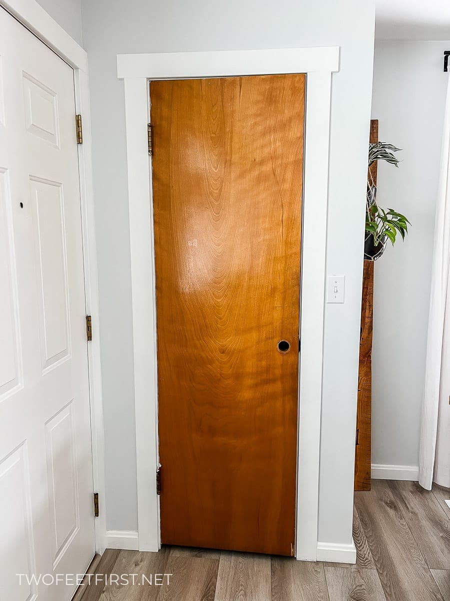 Flat Panel Door Makeover | Upgrade Ugly Hollow Core Doors