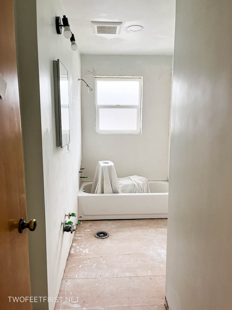 Waterproof bathtub shower walls over drywall