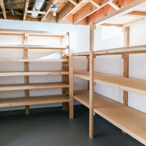 How to Build Storage Shelves for a Basement | Free-Standing Shelves