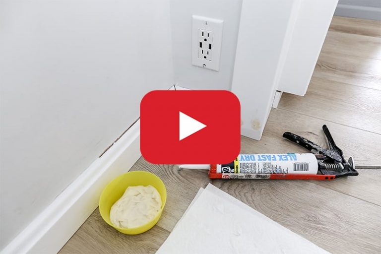 How to caulk trim and baseboards