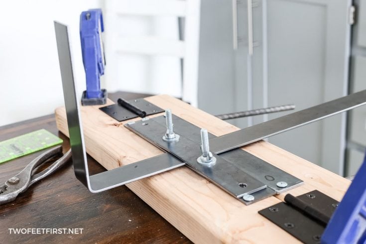 DIY Farmhouse Wood Beam Chandelier - TwoFeetFirst