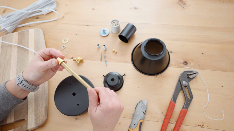 DIY Plug In Wall Sconce | Build Your Own Light Fixture