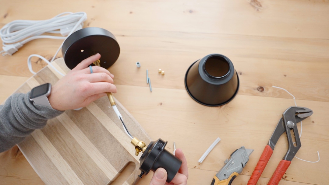 DIY Plug In Wall Sconce | Build Your Own Light Fixture