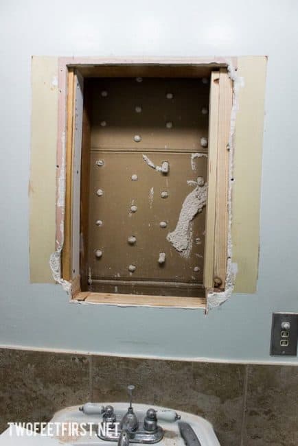 Install a Recessed Vanity Mirror