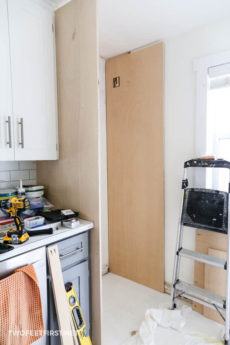 How to build a refrigerator cabinet: DIY tutorial