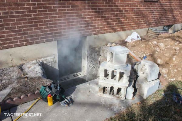 The process of enlarging basement windows | TwoFeetFirst